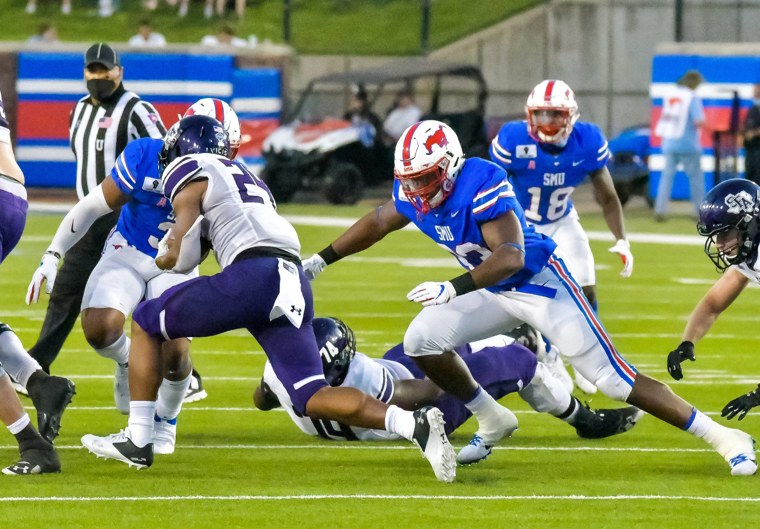 SMU Beat Stephen F. Austin 50-7 In Home Opener - D210SPORTS
