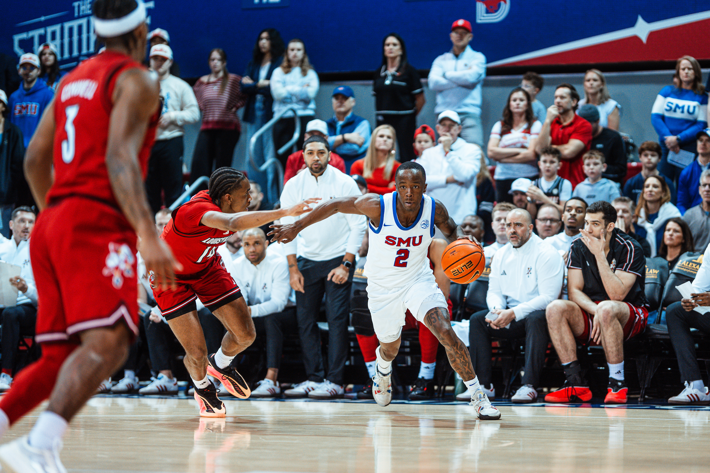 SMU Closes Strong, Knocks Off No. 21 Louisville 95-85 Behind Late Surge ...